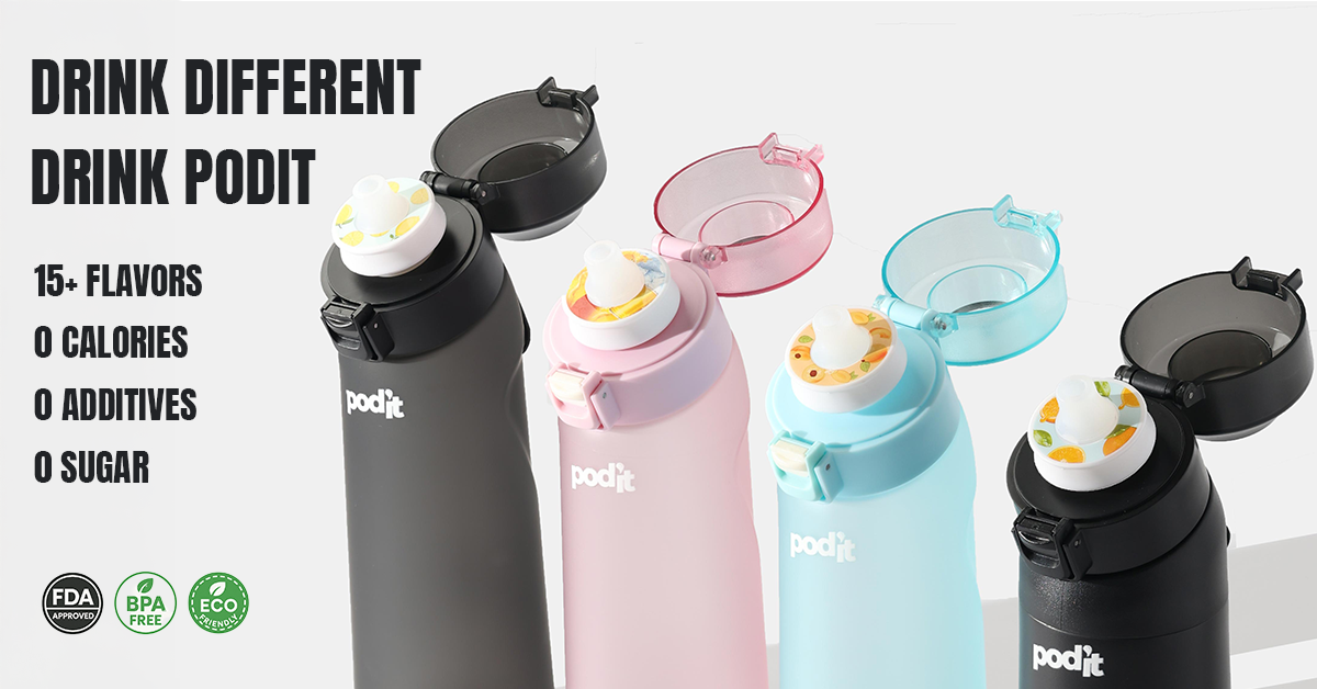 Podit® | Water Bottles, experience flavored water through scent